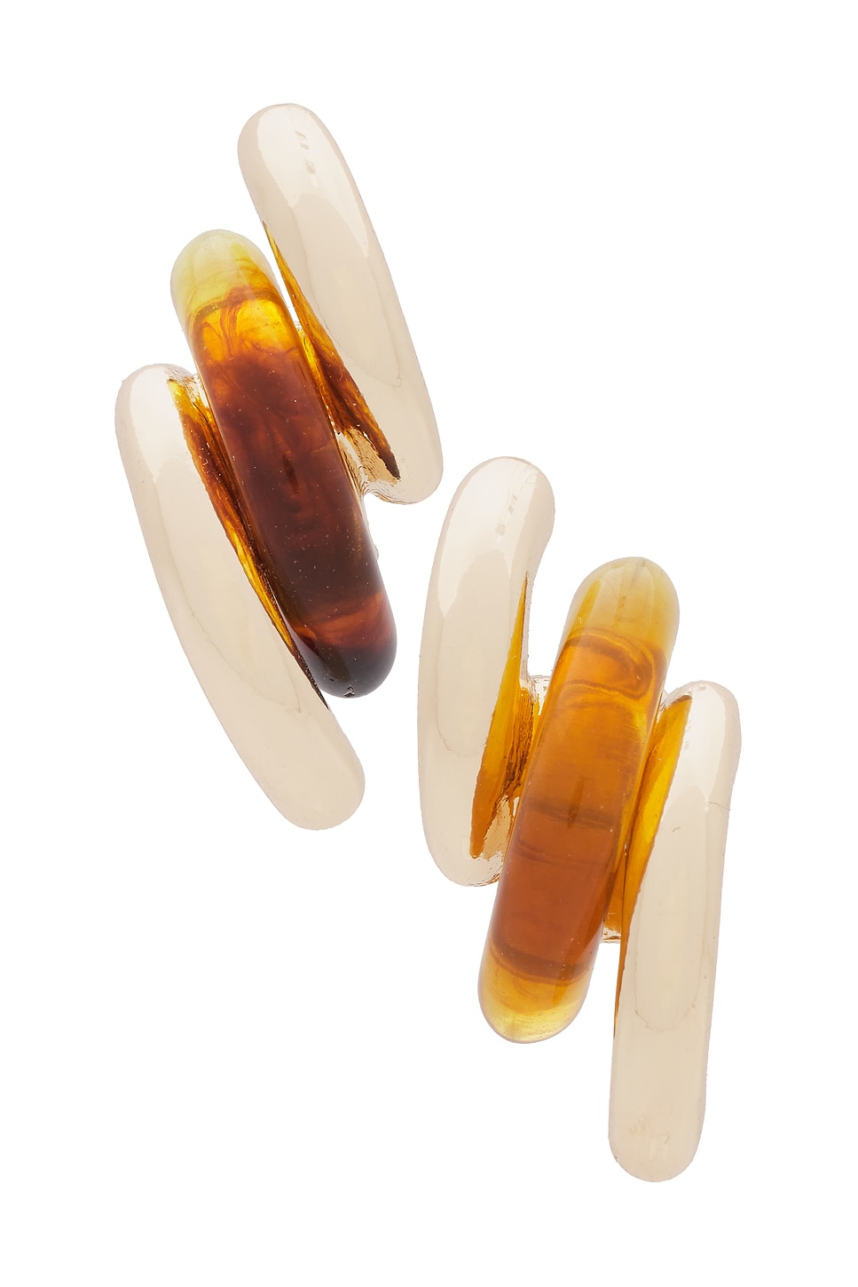 SHASHI Athena Lucite Earring in Gold | REVOLVE