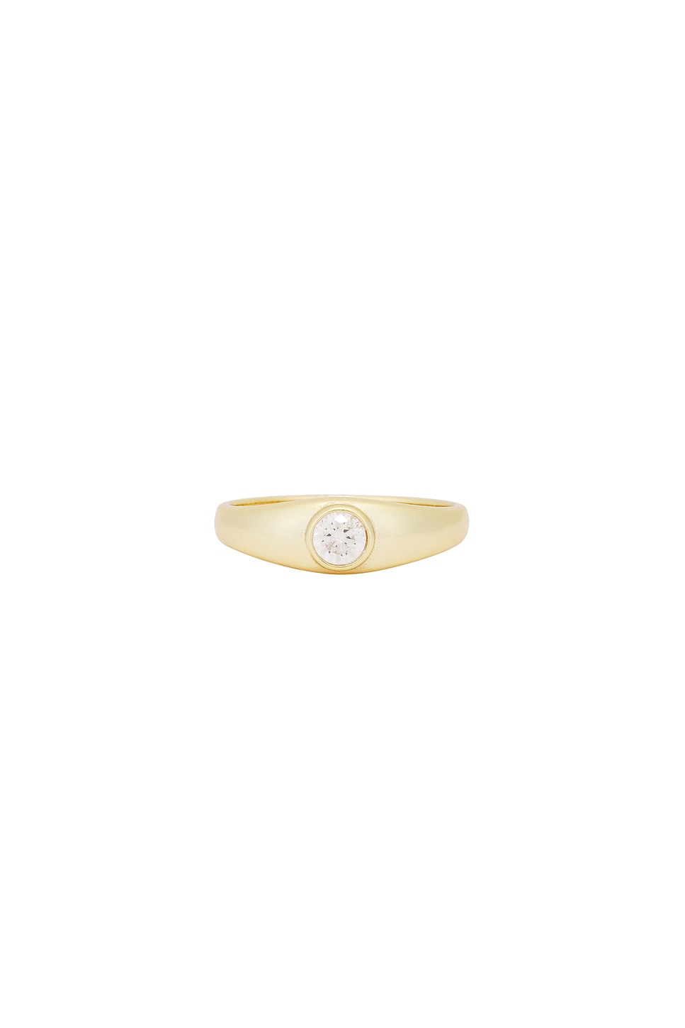 SHASHI Solitaire Bold Ring in Gold | REVOLVE