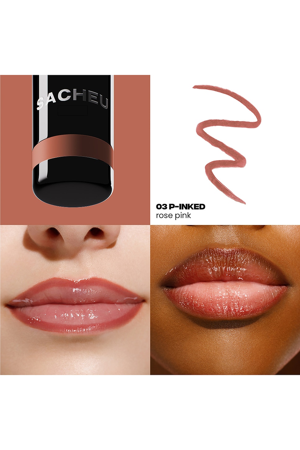 Sacheu Lip Liner STAY-N Peel Off Lip Liner in P-inked | REVOLVE