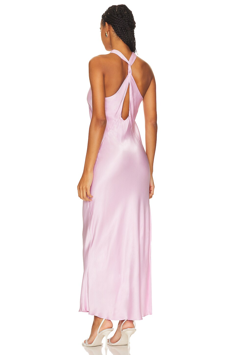Shona Joy La Lune Cross Front Keyhole Midi Dress in Peony Shona Joy La Lune Cross Front Keyhole Midi Dress in Peony