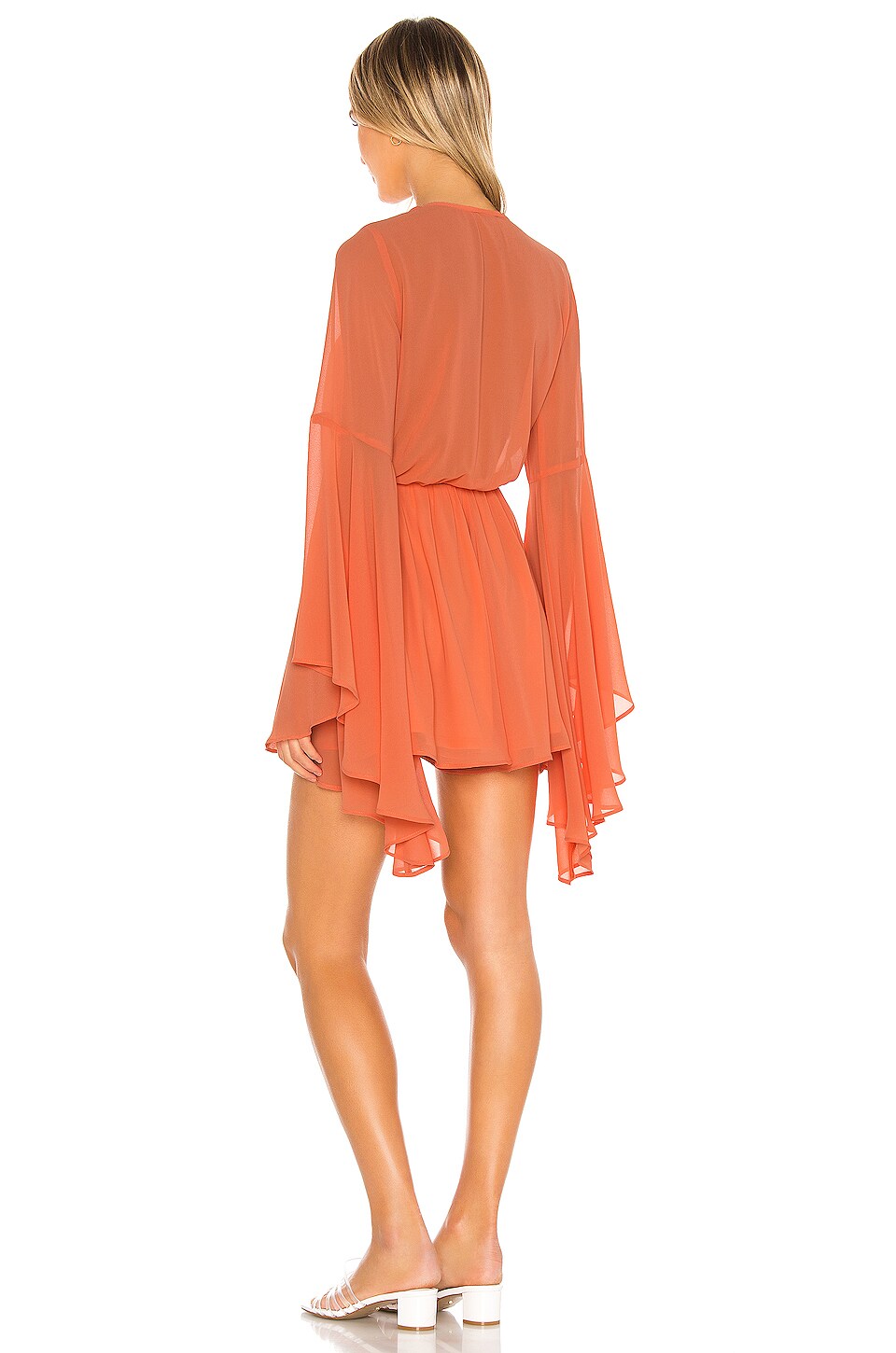 Show Me Your Mumu X Jamie Kidd Sahara Tie Romper in Sherbet Chiffon ...
