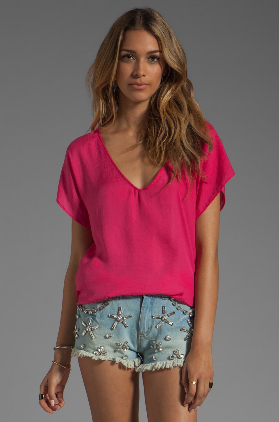 Show Me Your Mumu Original Mumu in Hot Pink Silky Satin | REVOLVE