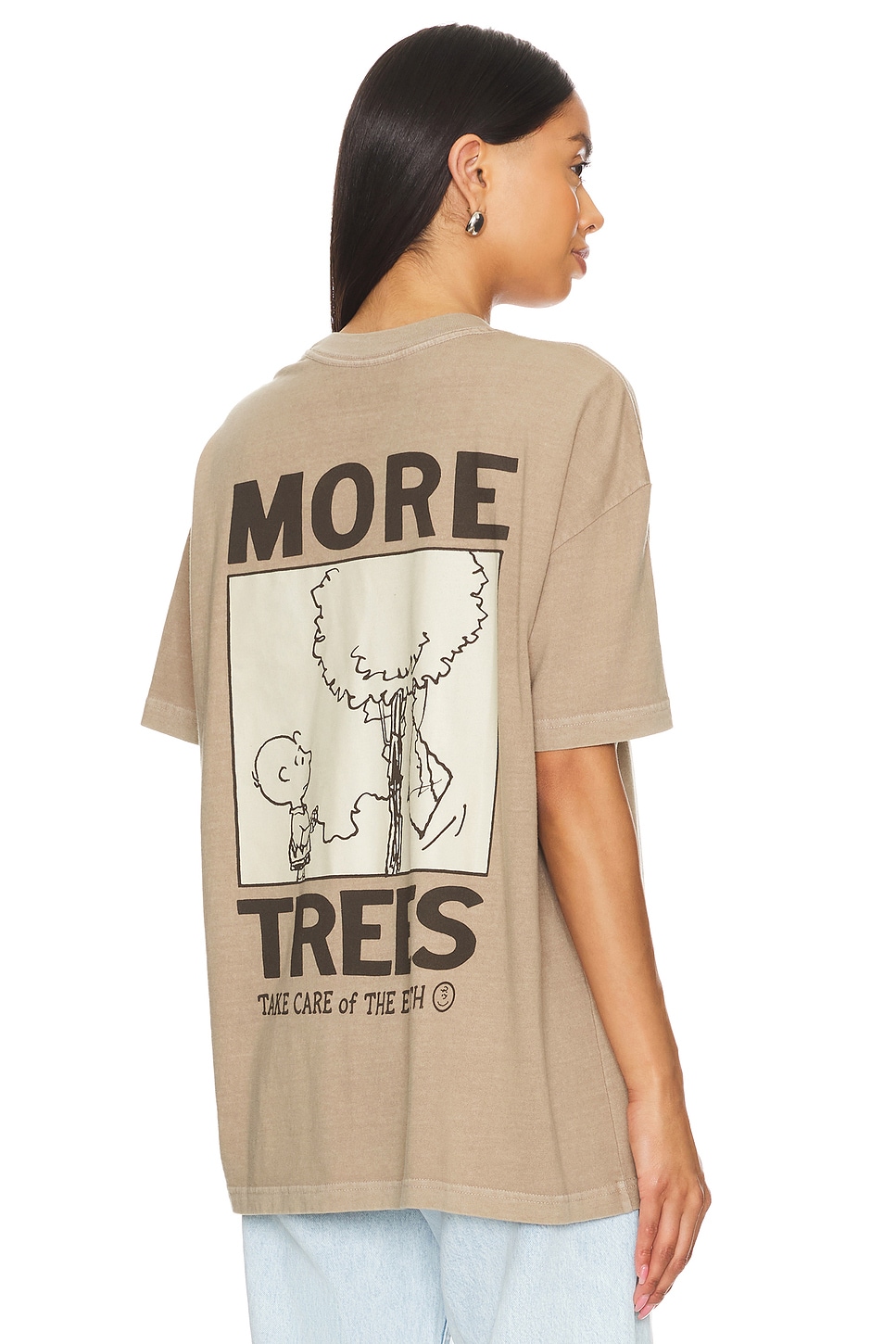 SIXTHREESEVEN Peanuts More Trees Tee in Savana Brown | REVOLVE