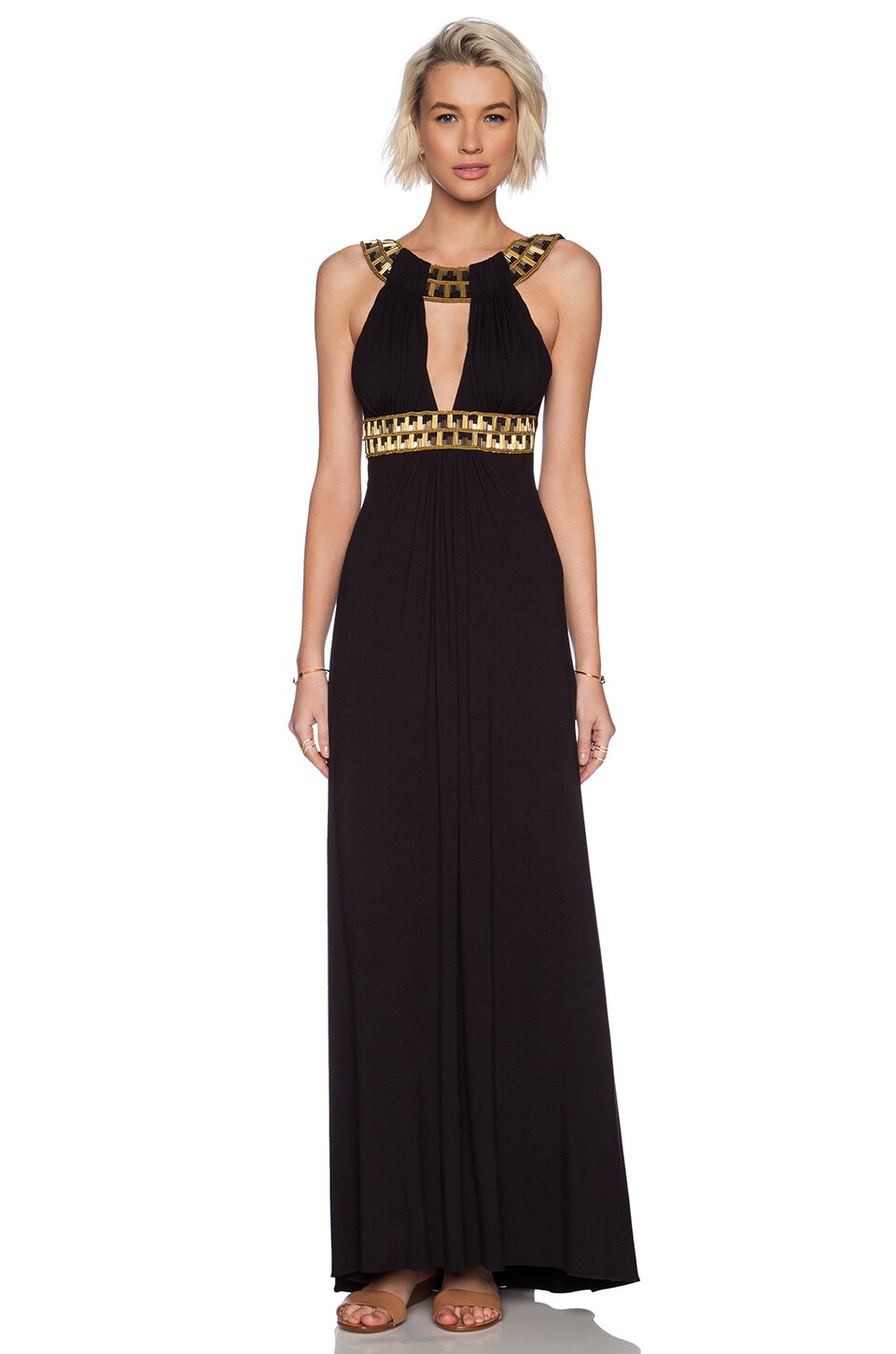 sky Neginoth Maxi Dress in Black | REVOLVE