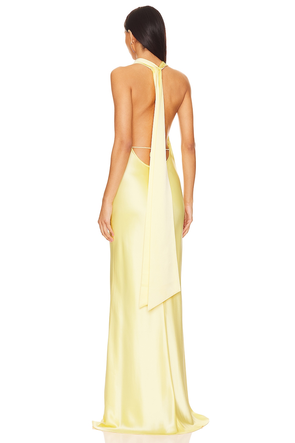 SAU LEE Pearl Gown in Popcorn Yellow | REVOLVE