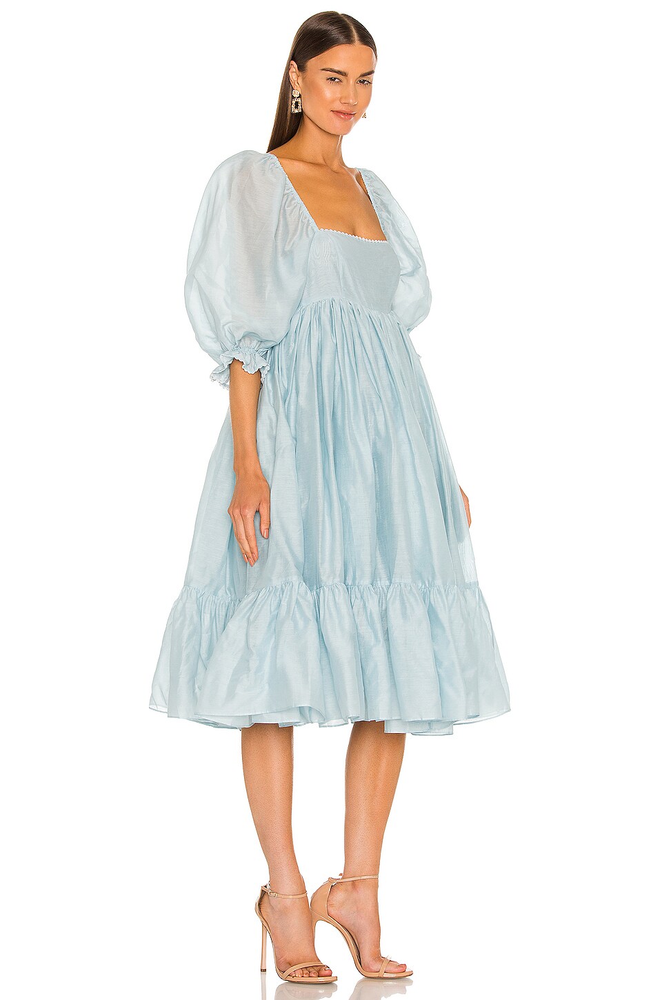 Selkie The French Puff Dress in Water Baby Organdy | REVOLVE