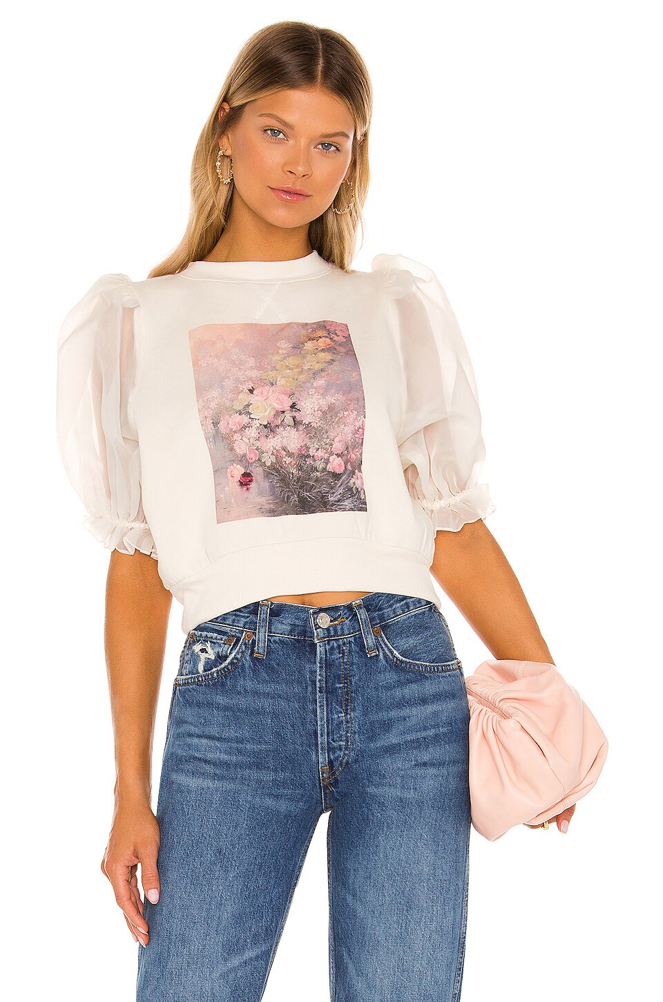 Selkie X REVOLVE Rosewater Minnie Sweater in Coconut Milk | REVOLVE