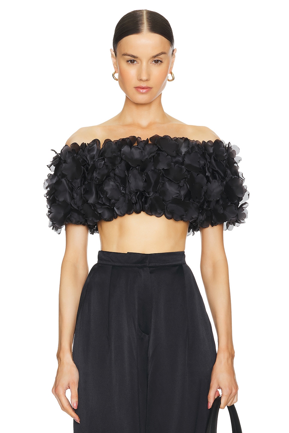 SELEZZA LONDON Mabel Top in Midnight Black | REVOLVE