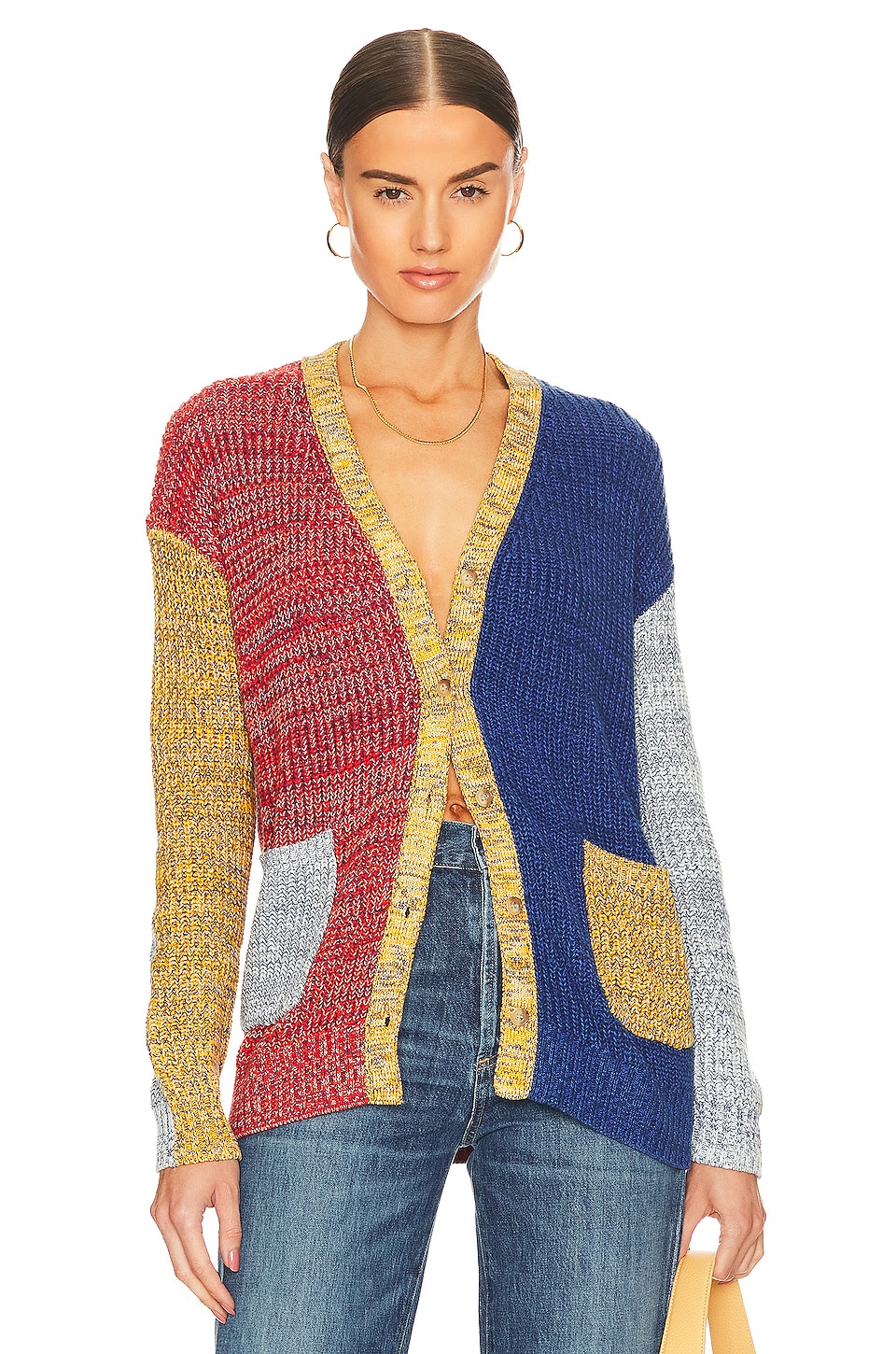 Solid & Striped The Riley Cardigan in Apple Wood Combo | REVOLVE