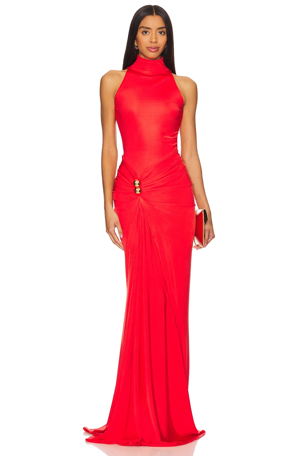 SILVIA TCHERASSI Frances Dress in Tangerine | REVOLVE
