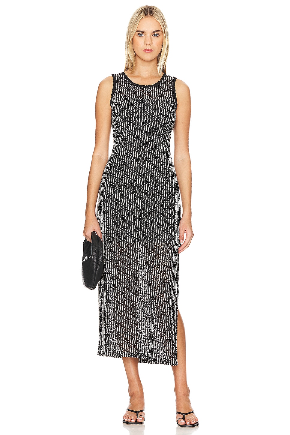Steve Madden Nyssa Dress in Black & Cream | REVOLVE
