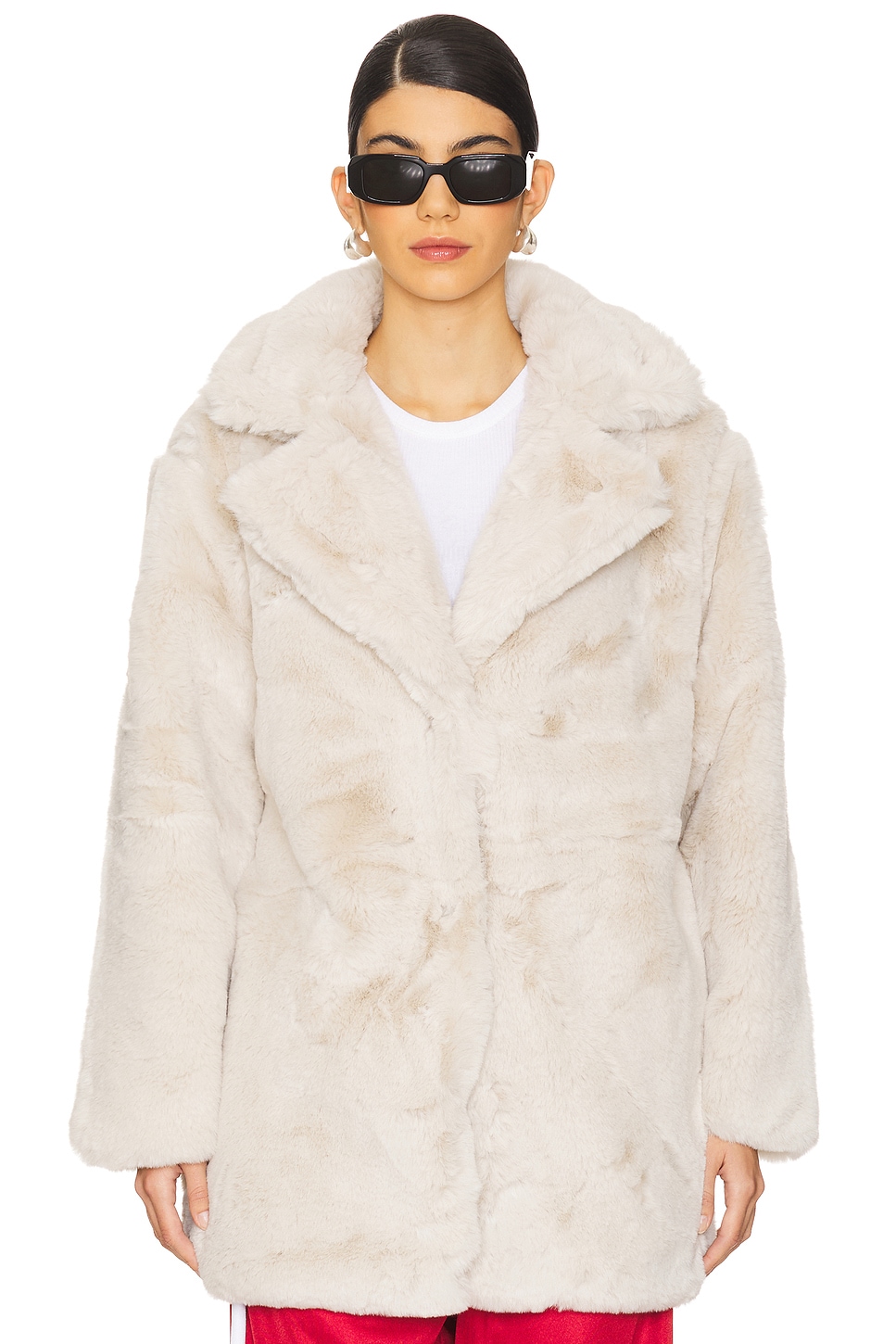 Steve Madden Snow Coat in Beige | REVOLVE