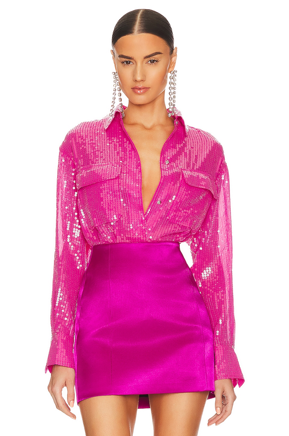 Steve Madden Symone Shacket in Pink Glo | REVOLVE