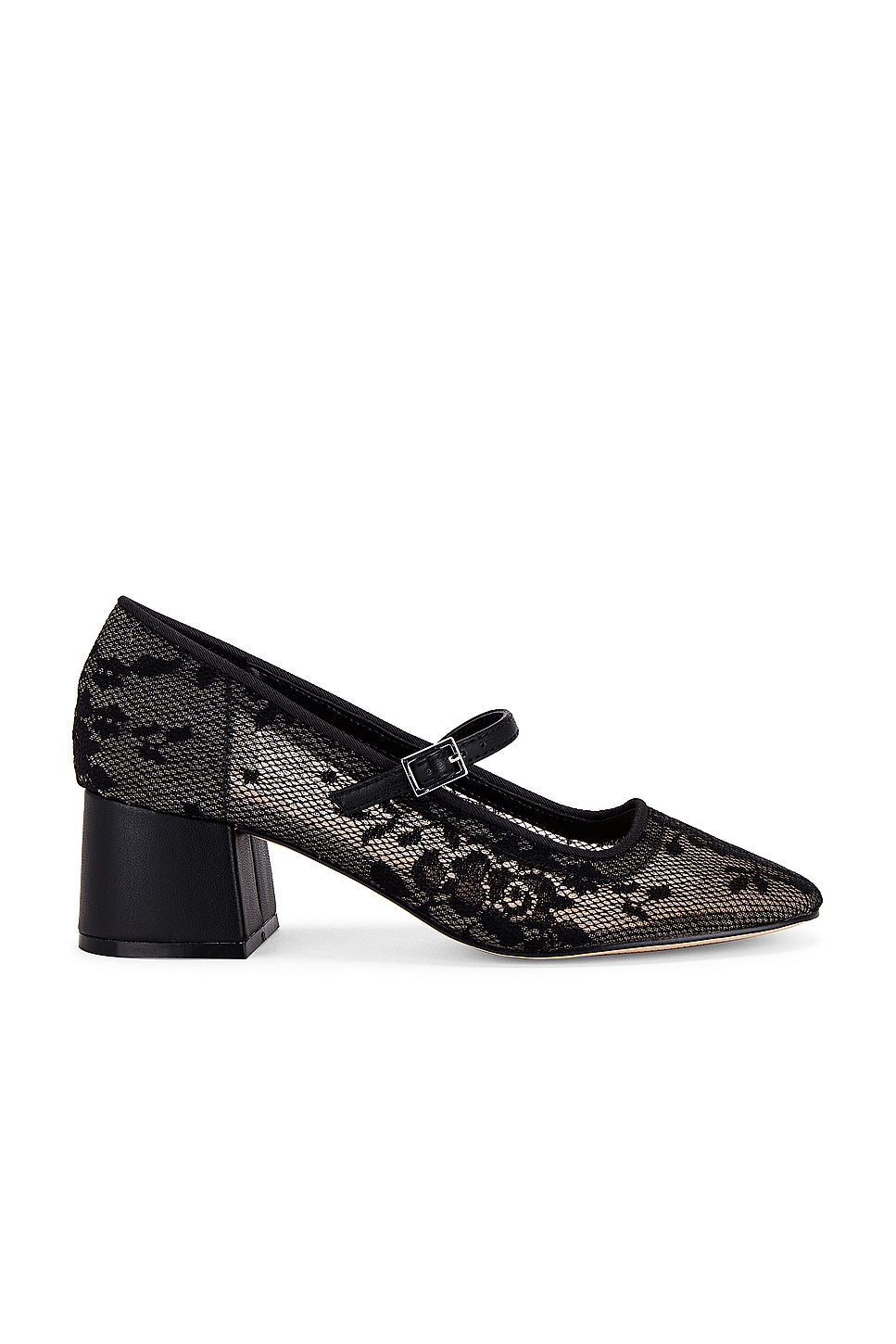 Steve Madden Hawke Heel in Black Lace | REVOLVE