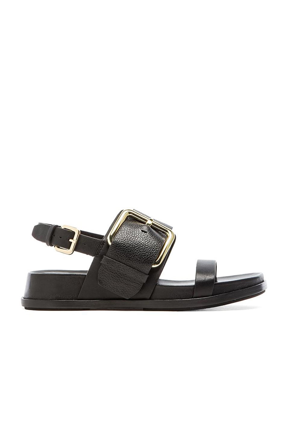 Sigerson Morrison Solar Sandal in Black | REVOLVE