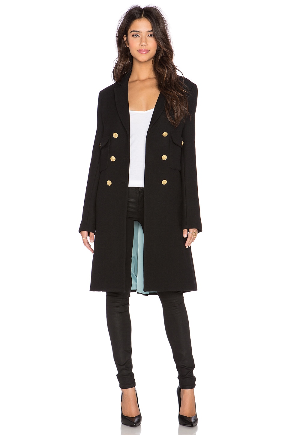 Smythe Pyramid Coat in Black | REVOLVE