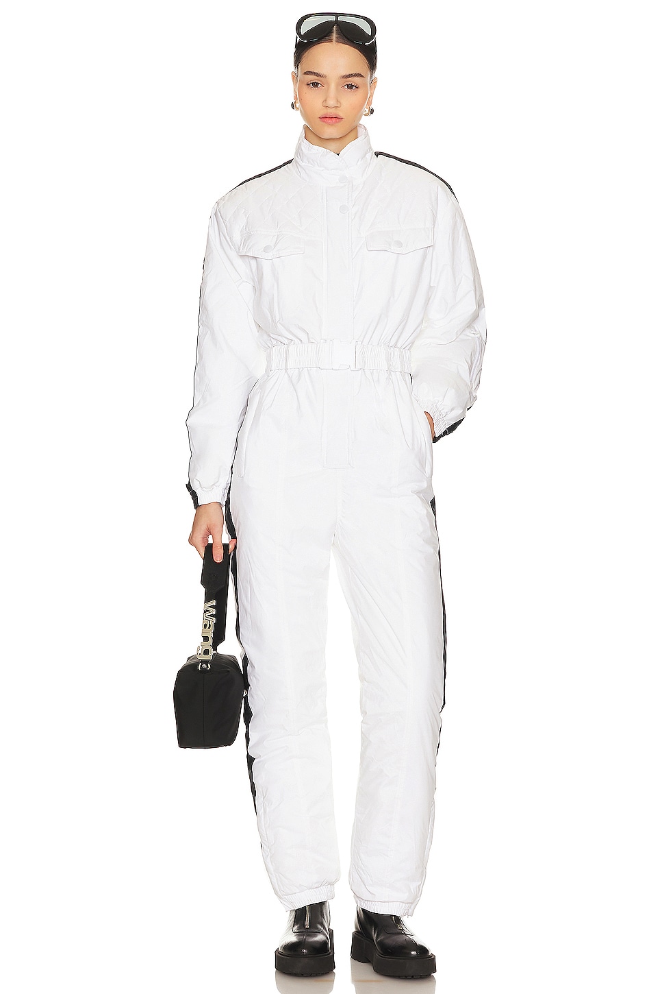 Snowroller Josefine Ski Suit in White | REVOLVE