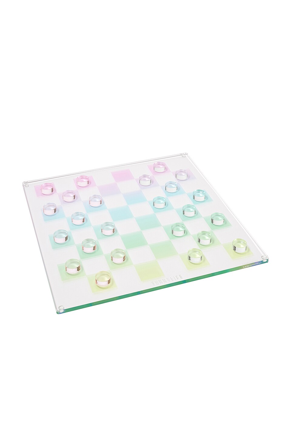 Sunnylife Lucite Chess & Checkers Set in Aurora | REVOLVE