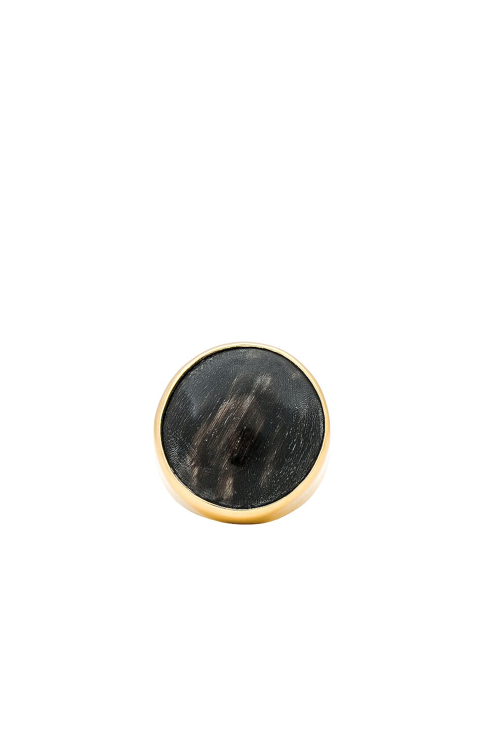 SOKO Wazi Horn Statement Ring in Gold & Black | REVOLVE