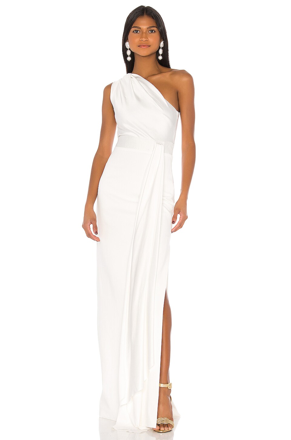 SOLACE London Mara Gown in Winter White | REVOLVE