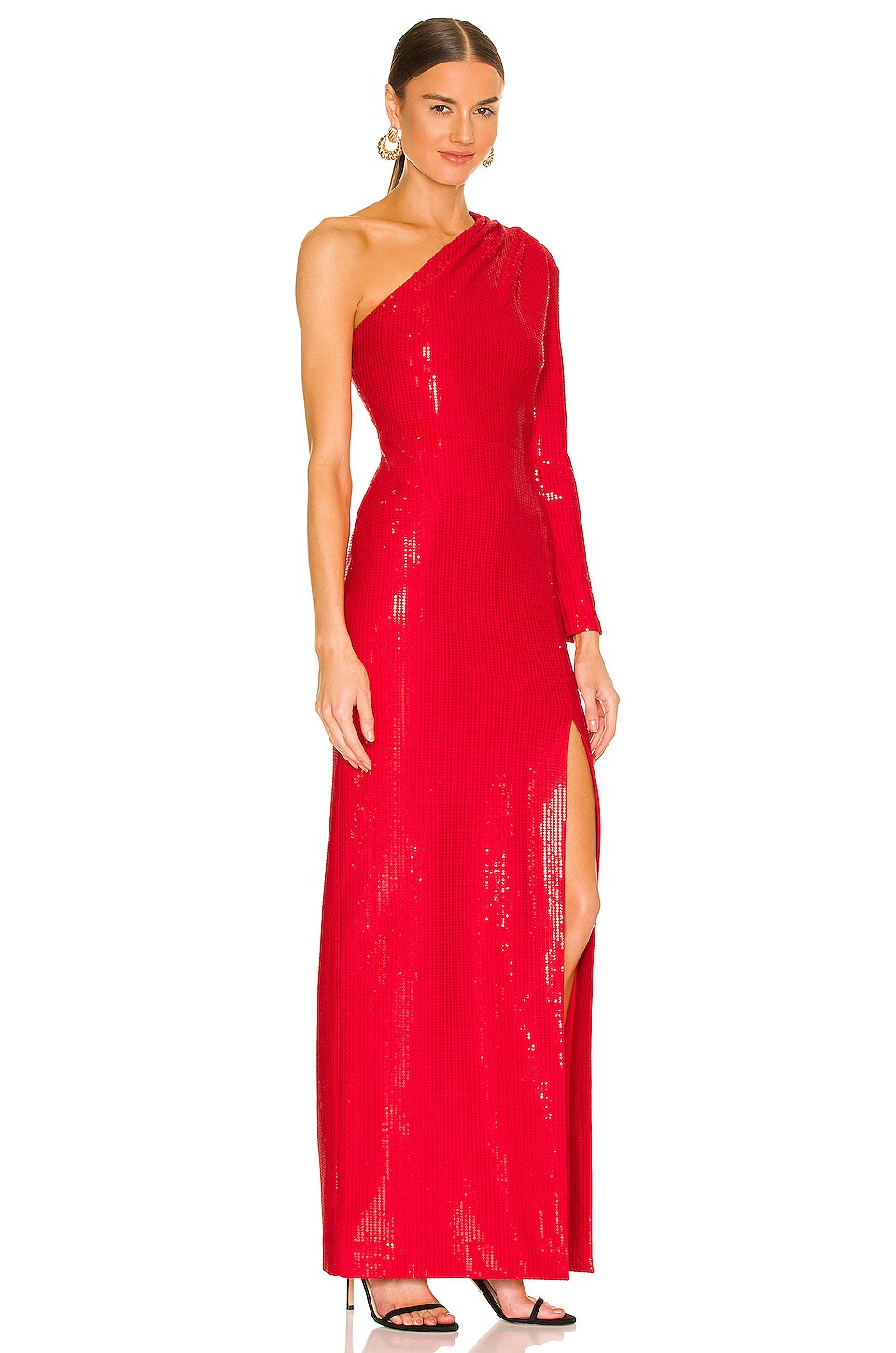 SOLACE London Monroe Maxi Dress in Red | REVOLVE