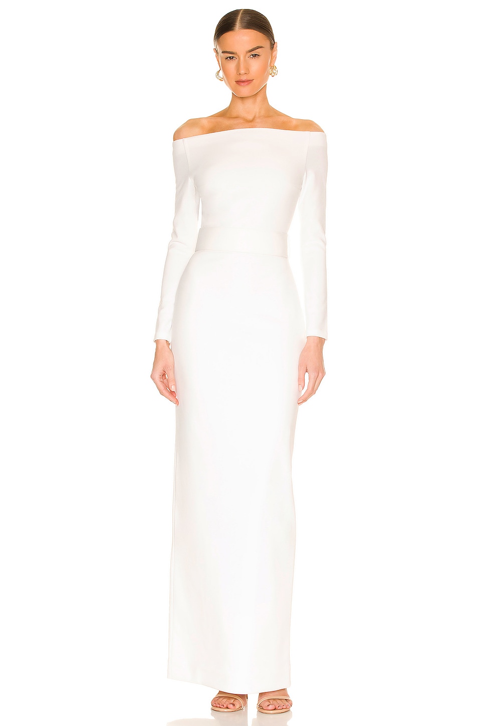 SOLACE London ROBE SABINA en Cream | REVOLVE