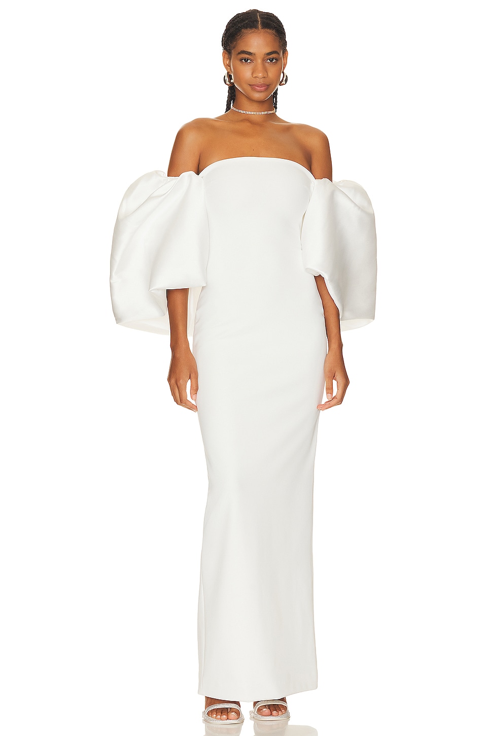 SOLACE London ROBE MAXI PIA en Cream | REVOLVE
