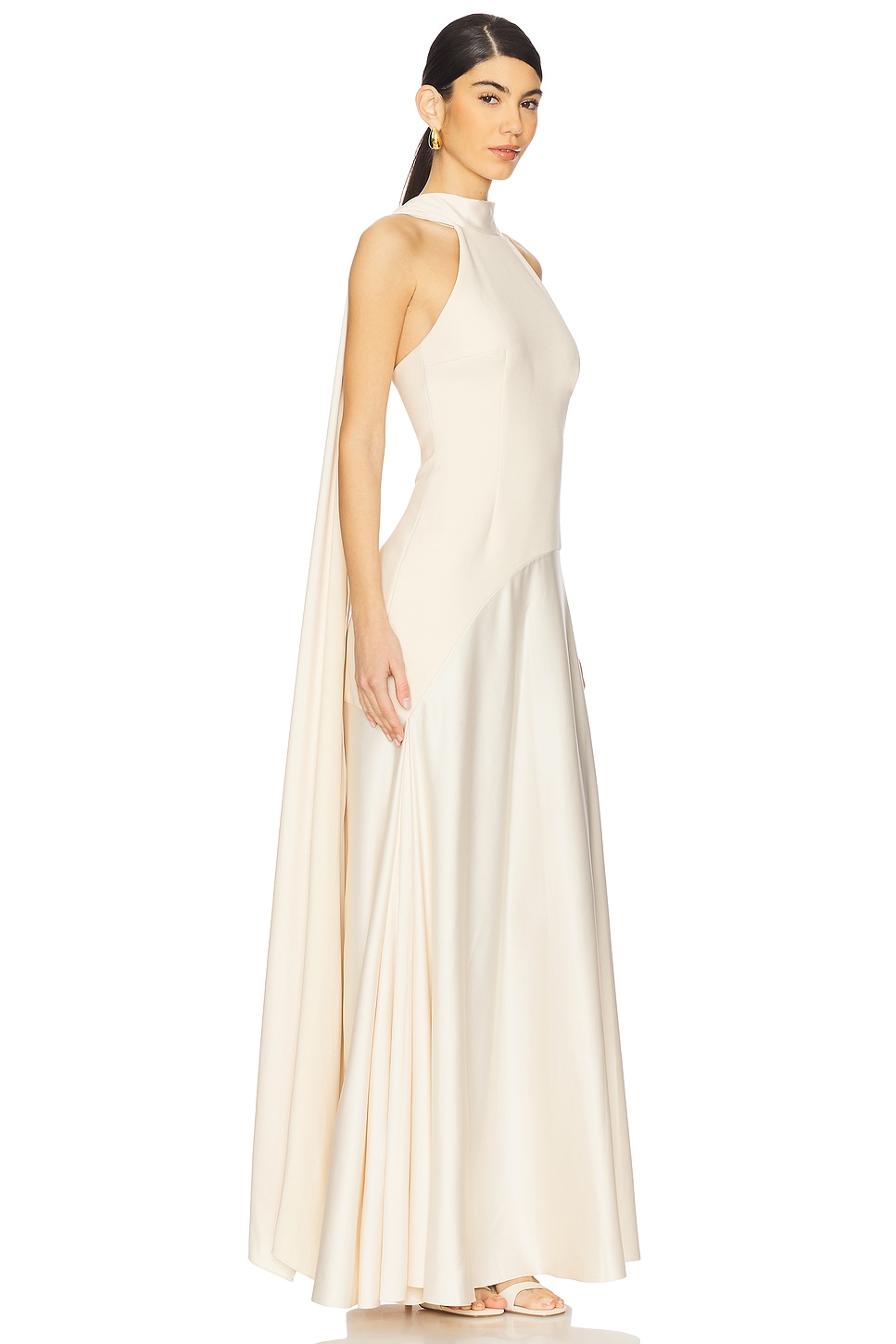 SOLACE London Cece Maxi Dress in Alabaster | REVOLVE