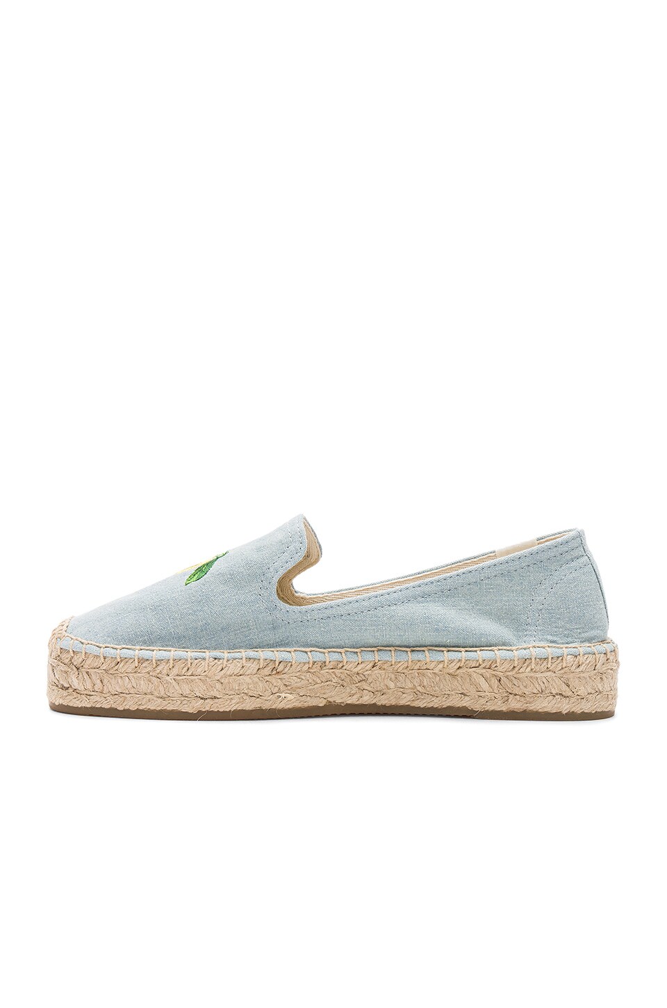 Soludos Lemon Platform in Chambray | REVOLVE