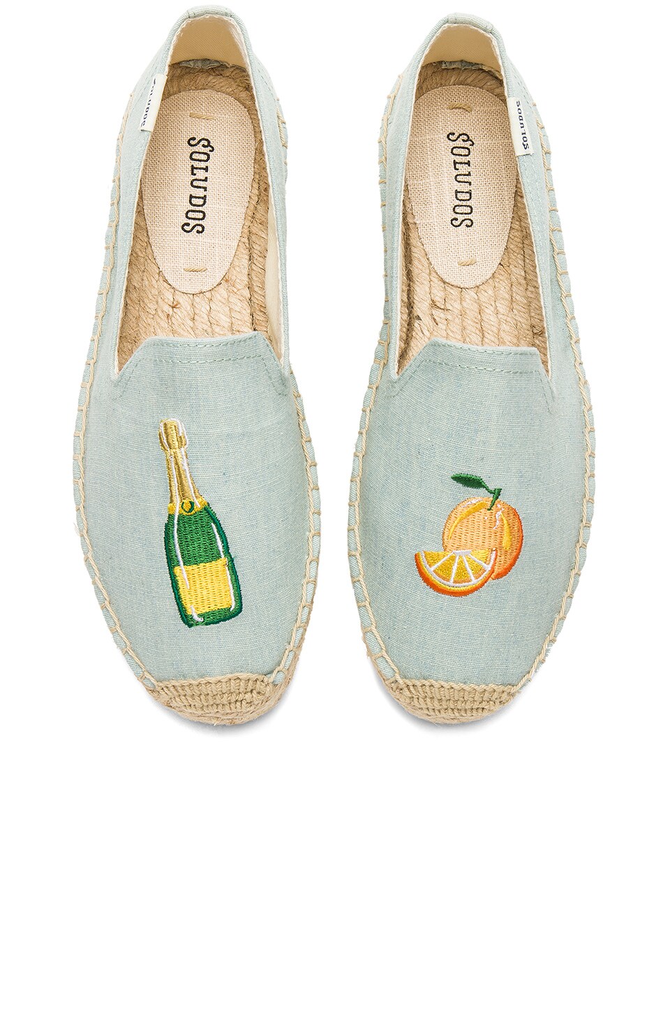Soludos Mimosa Platform Smoking Slipper in Chambray | REVOLVE
