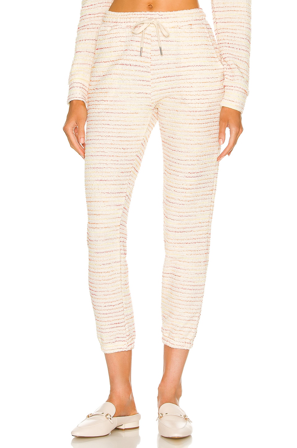 Something Navy Textured Sweatpants in Cream | REVOLVE