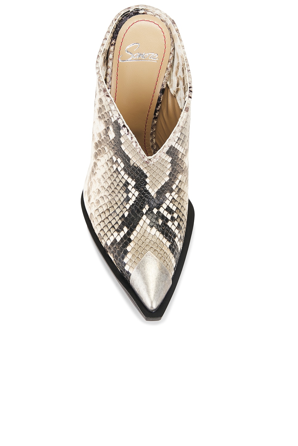 Sonora Santiago Mule in Natural Printed Python | REVOLVE