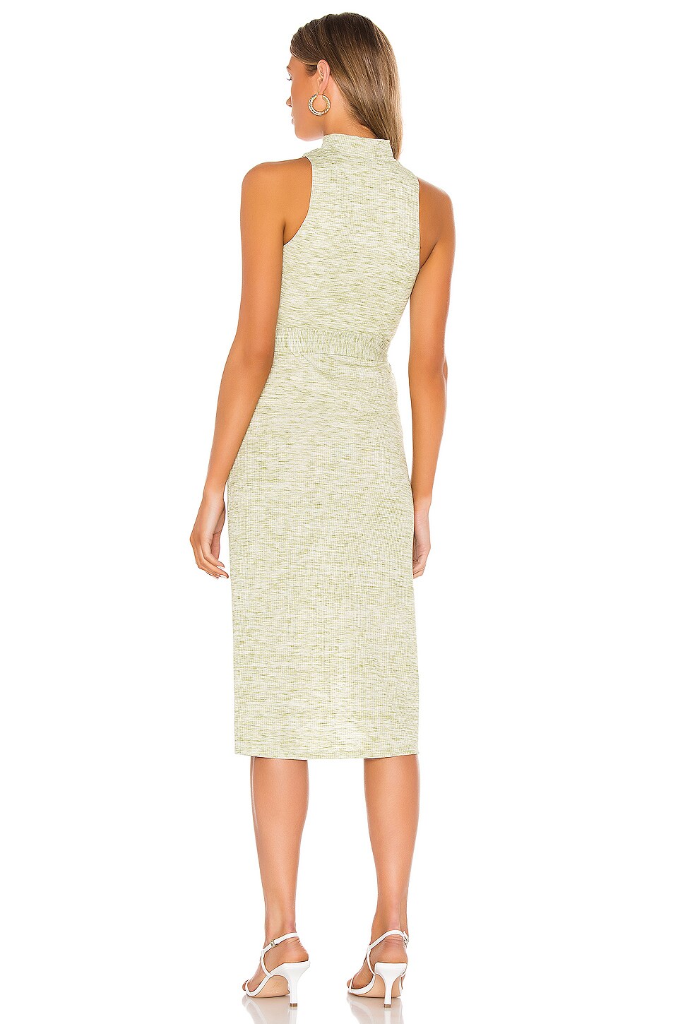 Song of Style Berna Midi Dress in Green Heather | REVOLVE