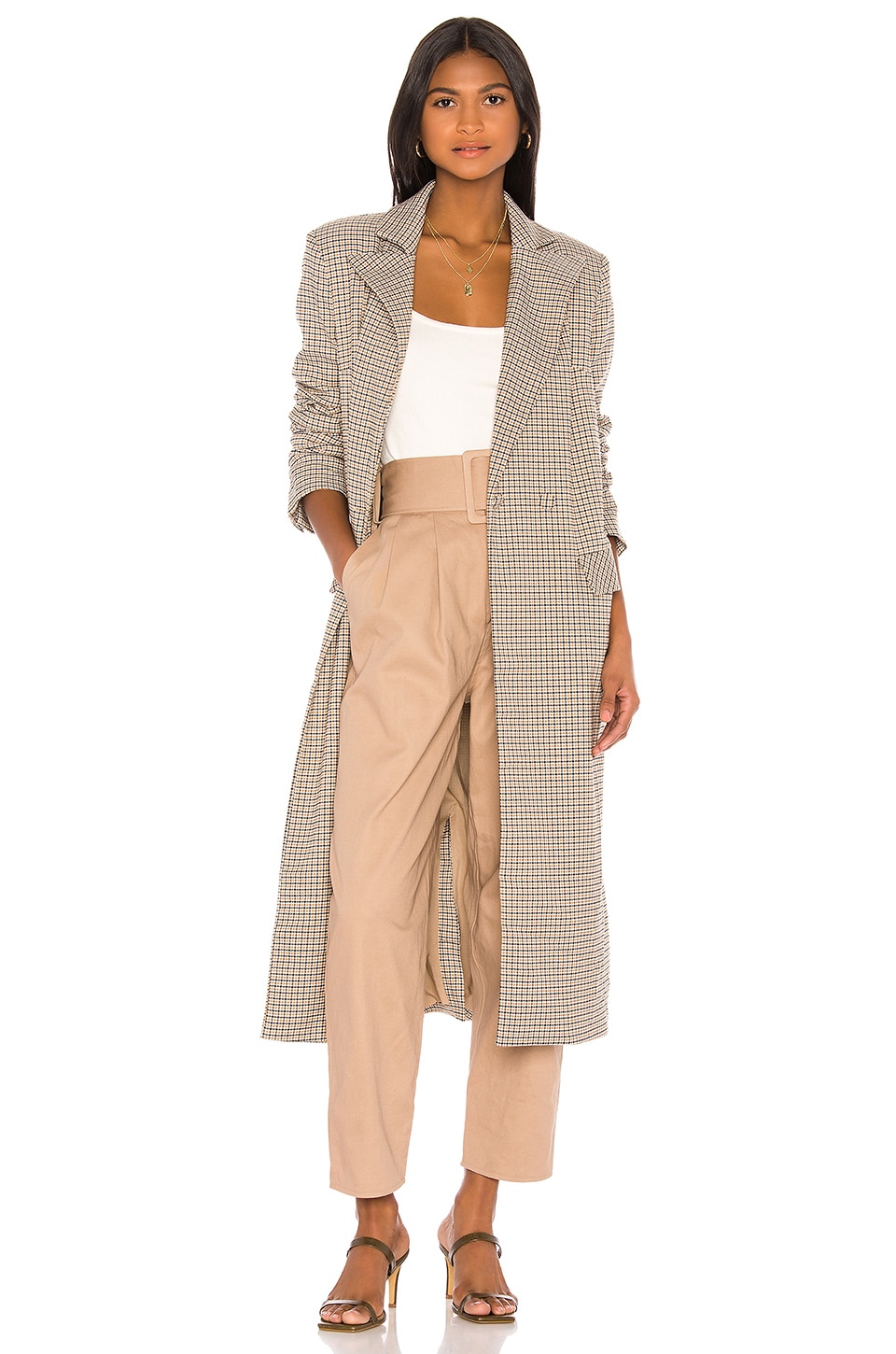 Song of Style Buffy Coat in Plaid Multi | REVOLVE