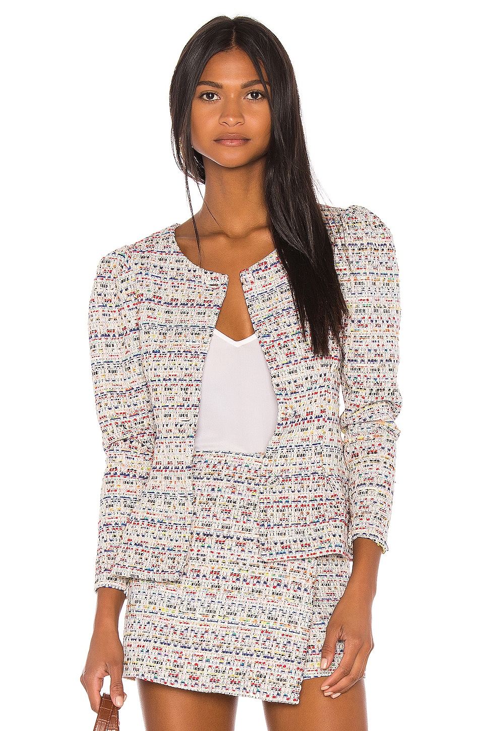 Song of Style Elma Jacket Top in Rainbow Multi | REVOLVE