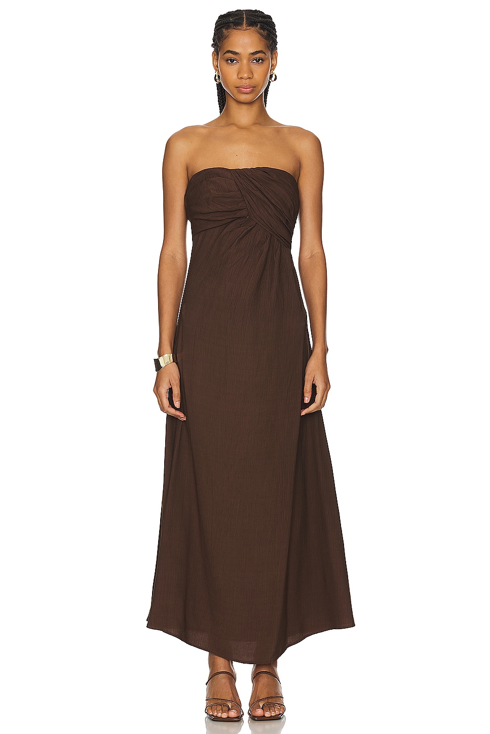 SOVERE Seaira Maxi Dress in Cocoa Bean | REVOLVE