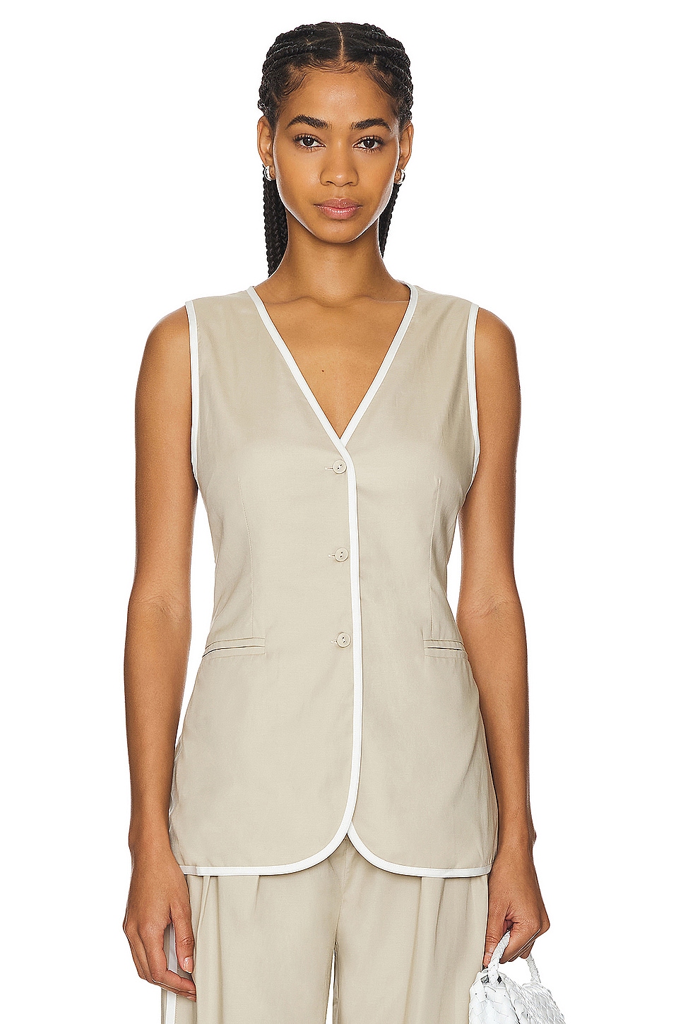 SOVERE Locked Vest in Natural | REVOLVE