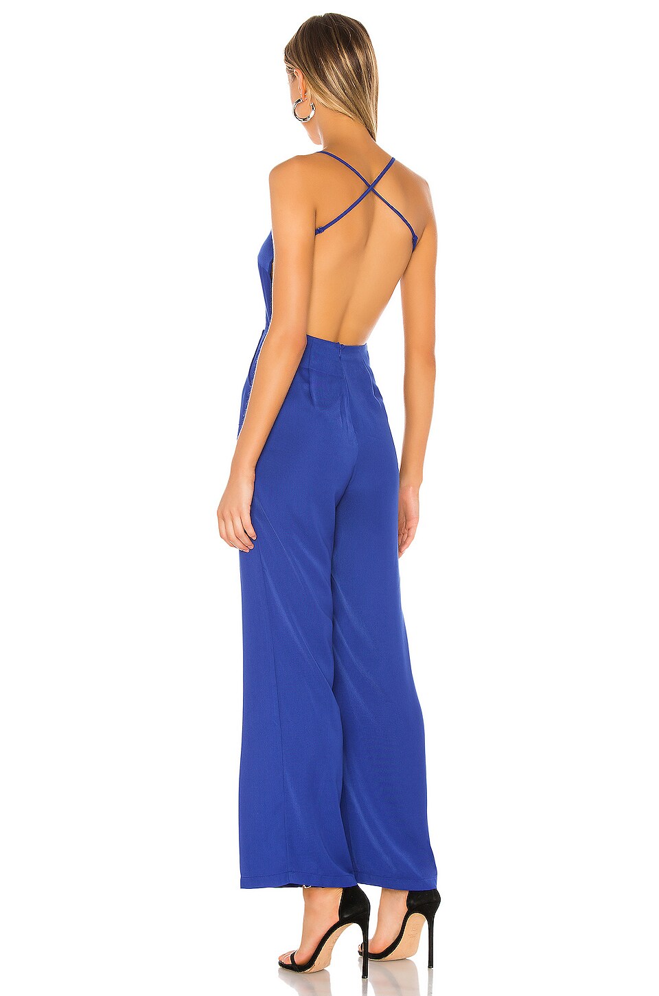 superdown Irene Open Back Jumpsuit in Cobalt | REVOLVE