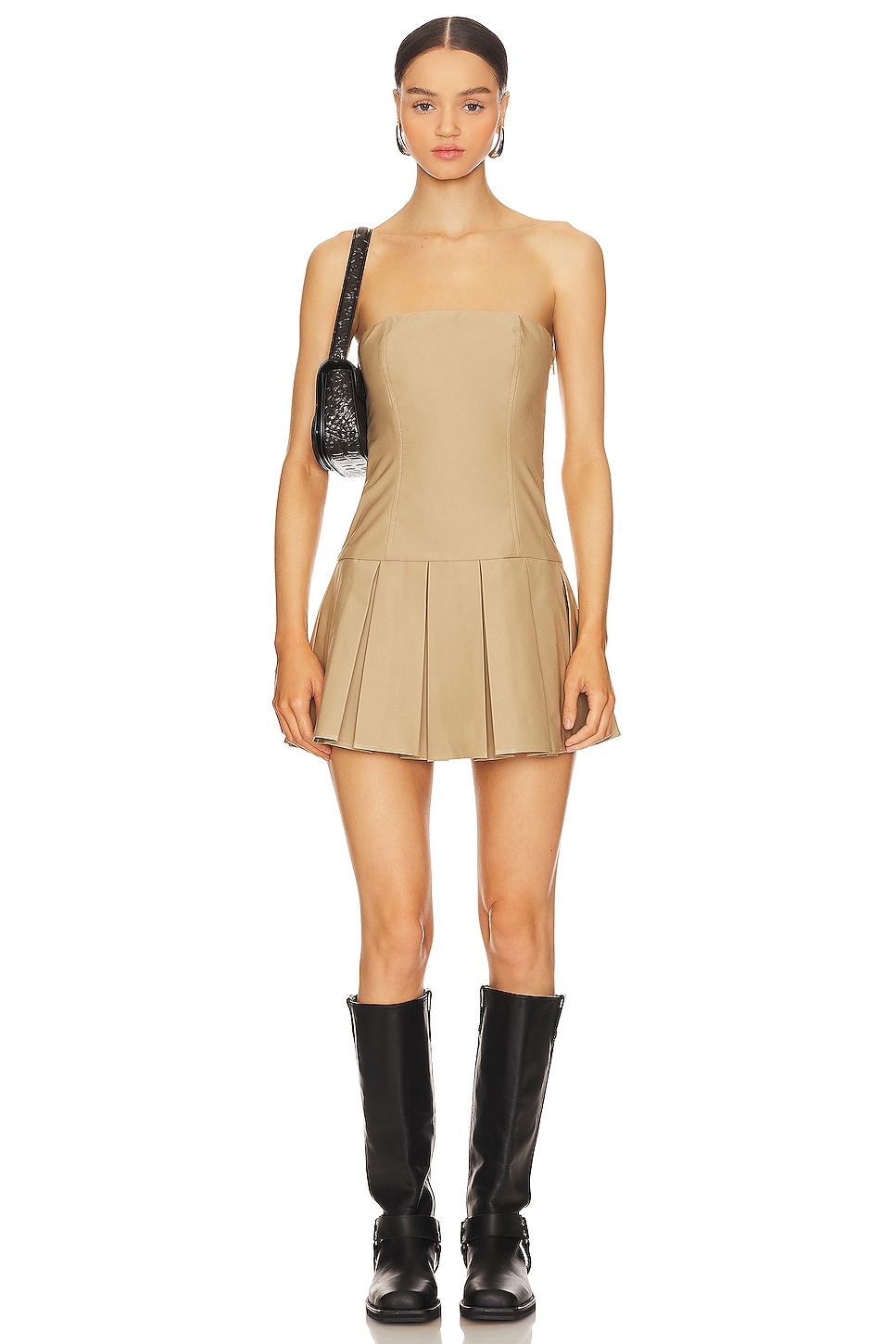 superdown Ruby Mini Dress in Tan | REVOLVE