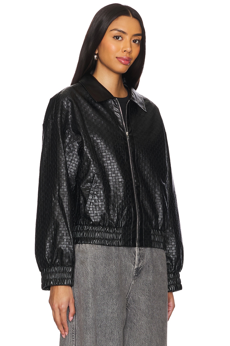 superdown Alia Faux Leather Jacket in Black | REVOLVE