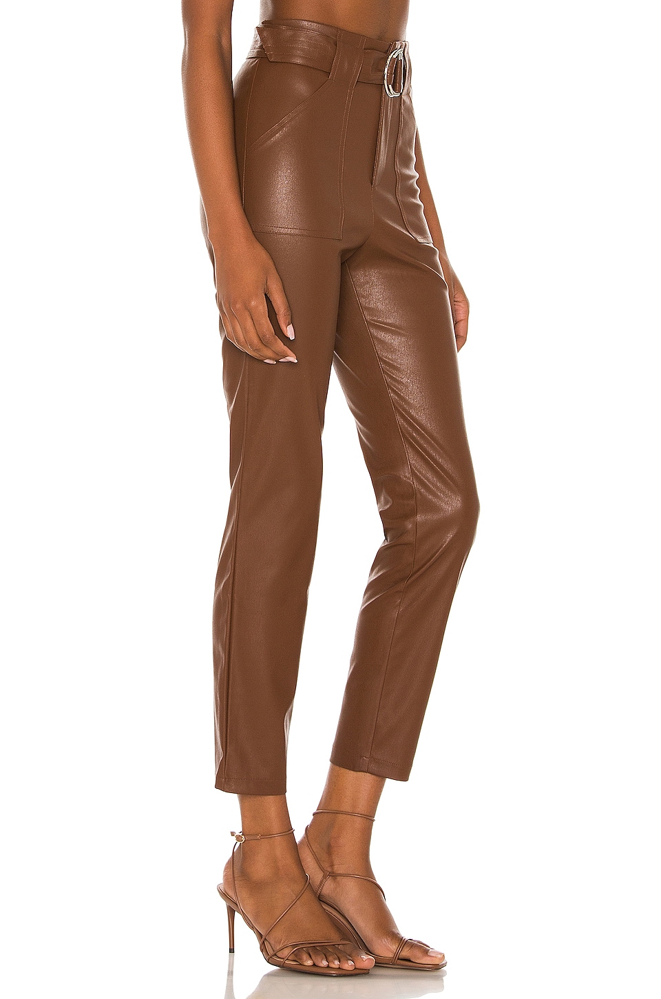 superdown Chanice Buckle Pant in Chocolate Brown | REVOLVE