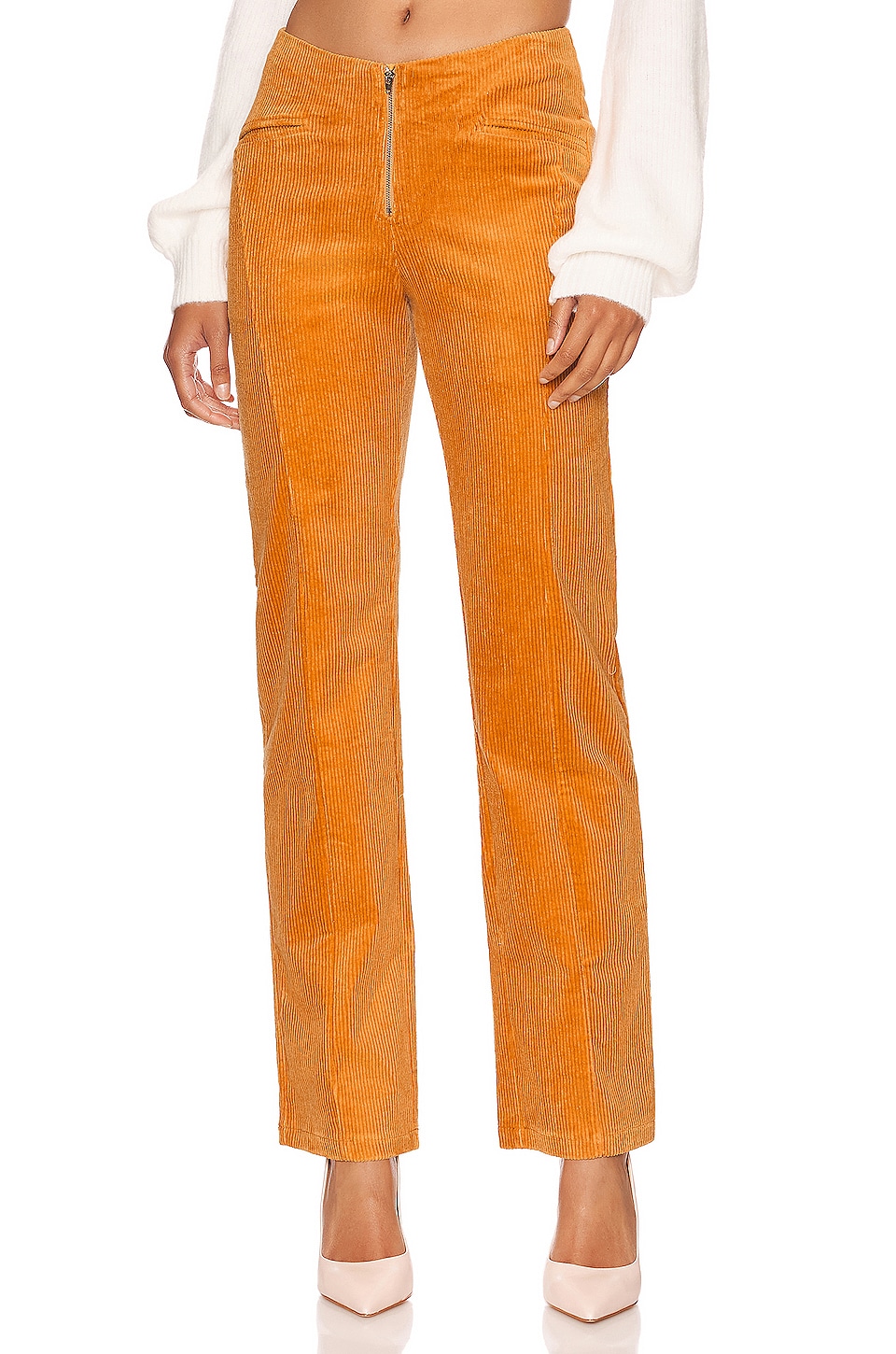 superdown Erin Zip Pant in Orange | REVOLVE