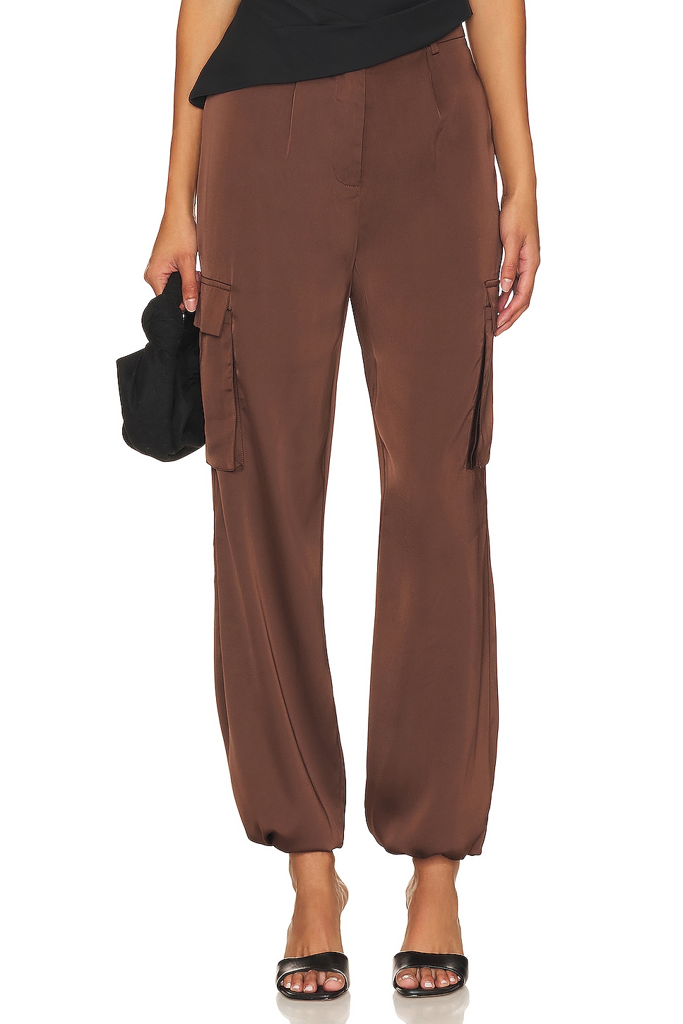 superdown Seleste Drawstring Jogger Pant in Chocolate Brown | REVOLVE