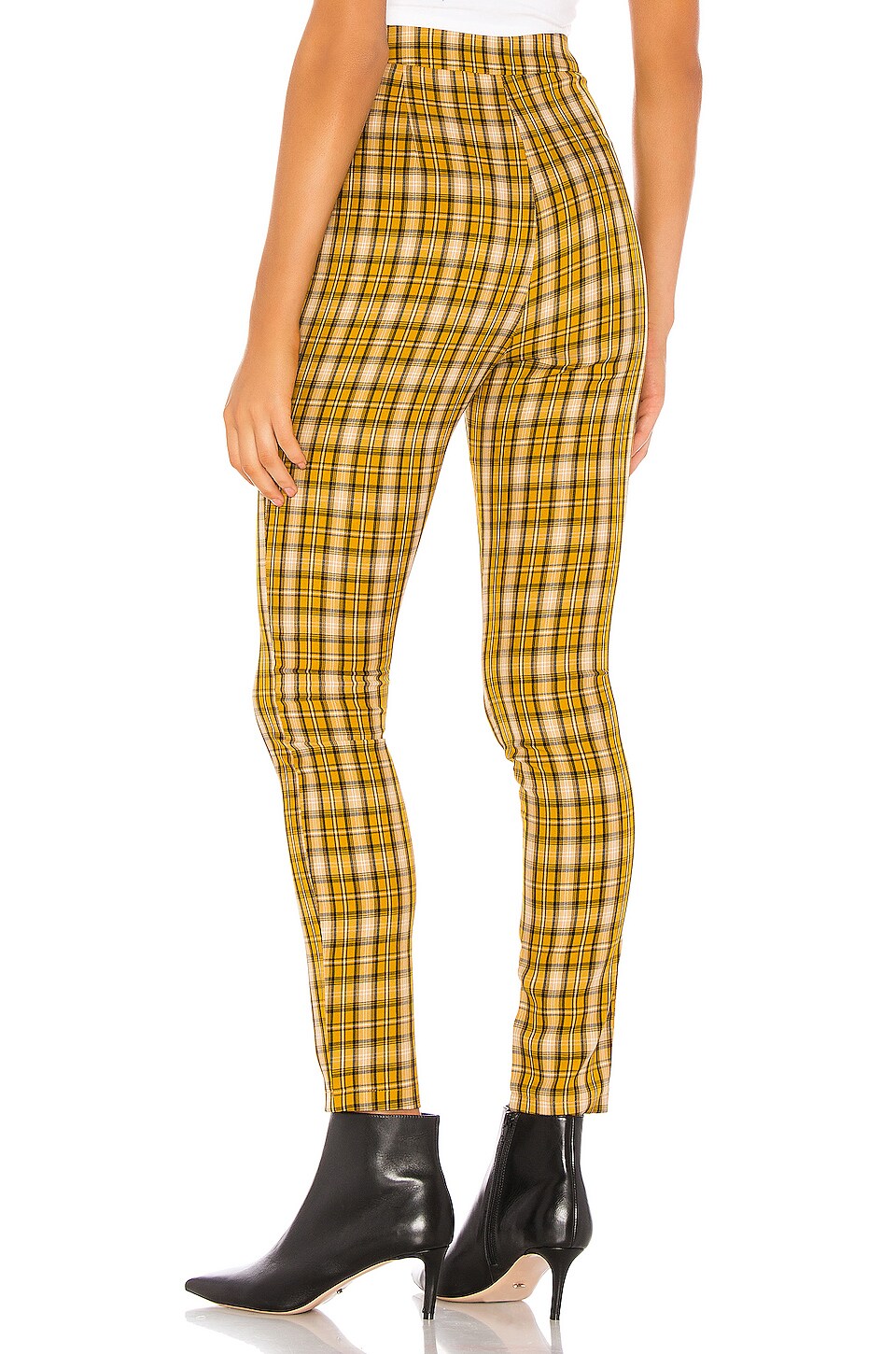 superdown Rose Skinny Plaid Pant in Yellow Plaid | REVOLVE