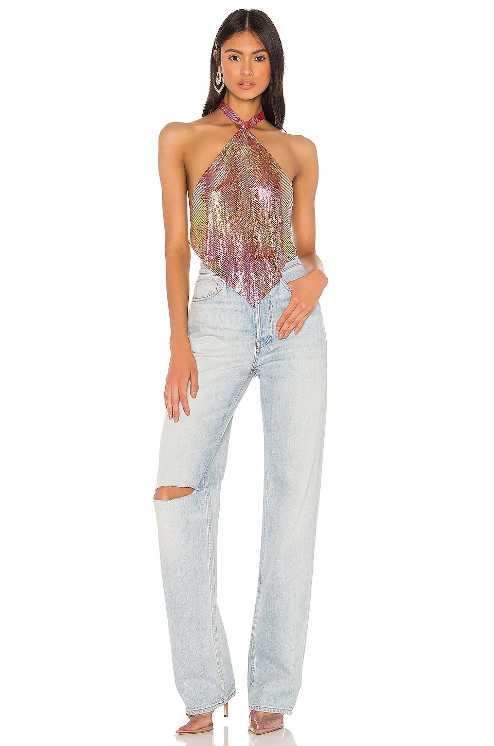 superdown Sage Chain Crop Top in Pink | REVOLVE