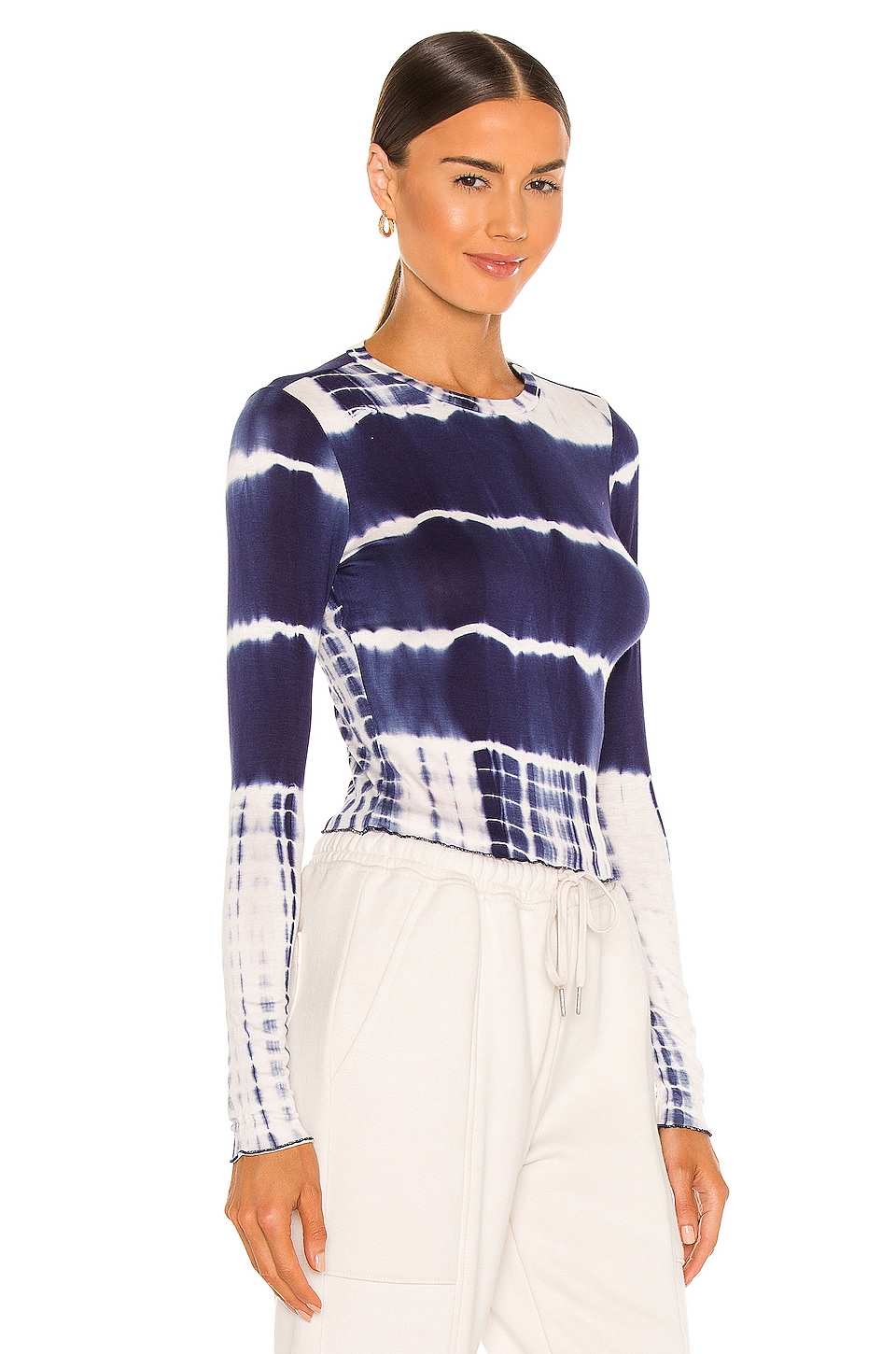 superdown Dawn Long Sleeve Top in Blue & White | REVOLVE