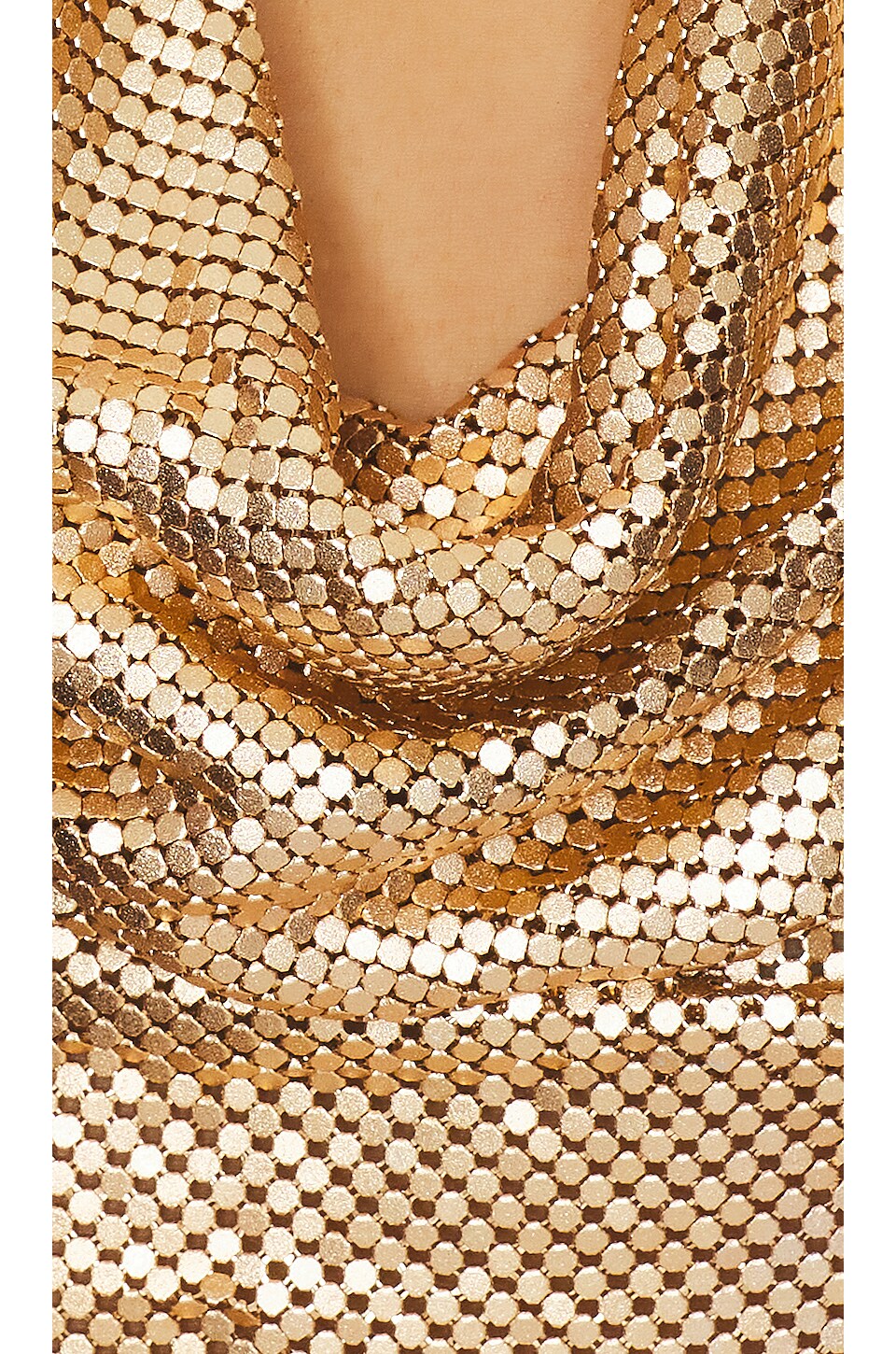 superdown Caity Drape Neck Top in Gold | REVOLVE