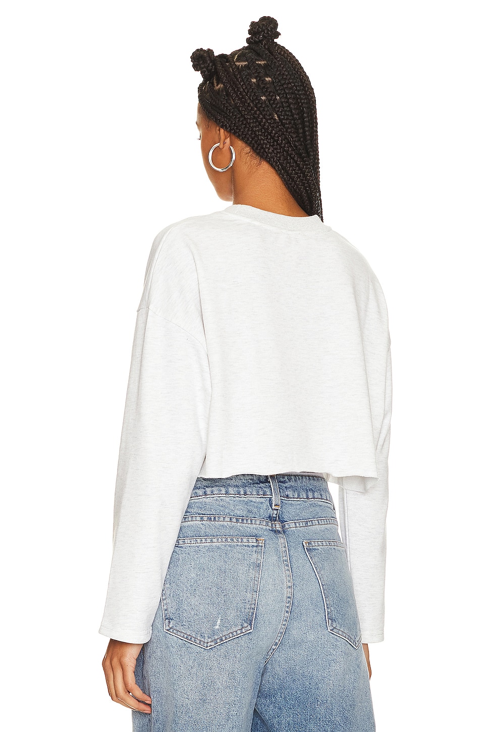 superdown Sandra Crew Neck Top in Light Heather Grey | REVOLVE