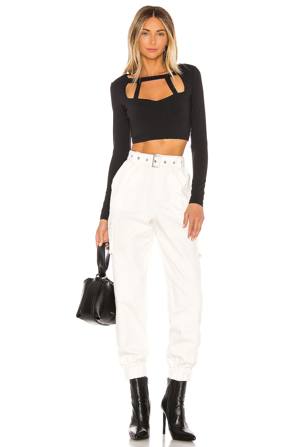 superdown Cosette Crop Top in Black | REVOLVE