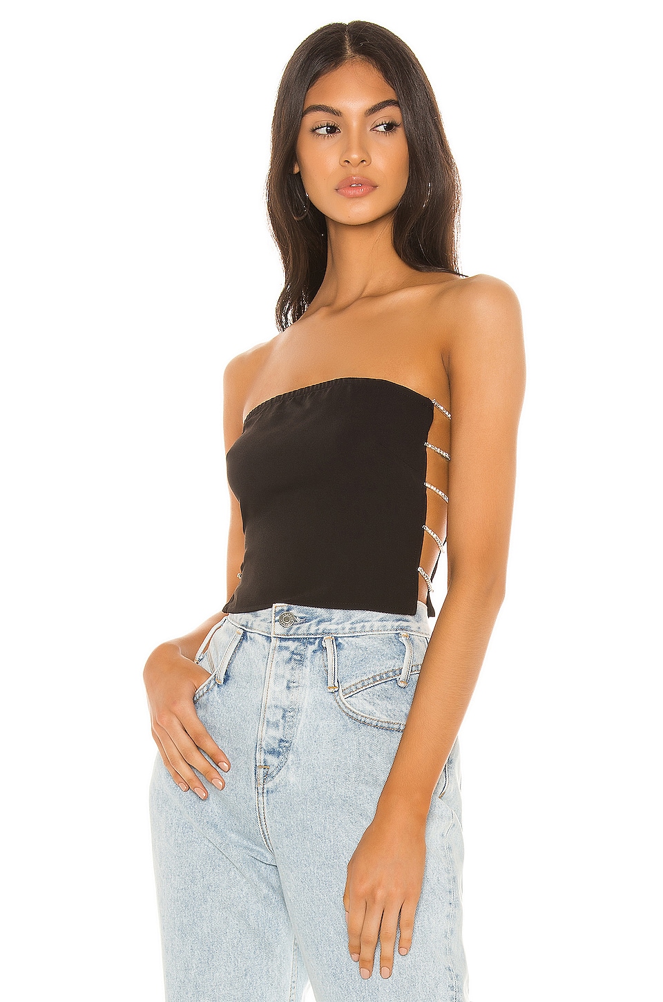 Superdown Jade Rhinestone Strap Top | superdown